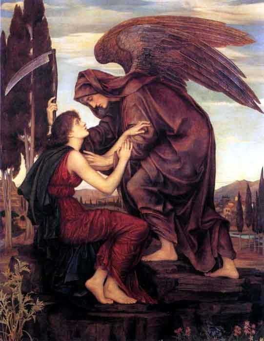 Samael, The Angel of Death I made by Evelyn De Morgan | Christogenea.org